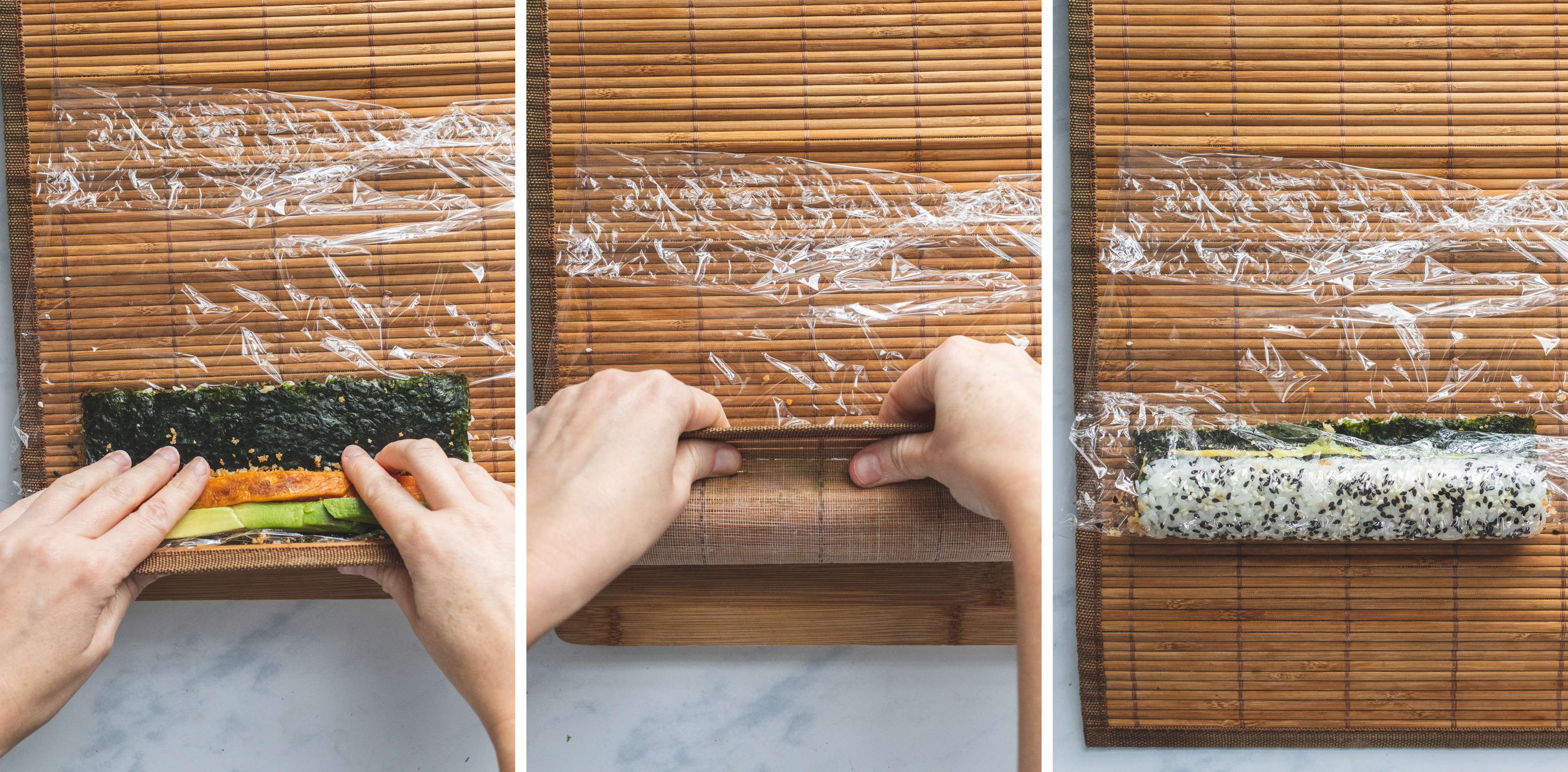 Sweet Potato Tempura Maki Sushi Rolls | The Maker Makes